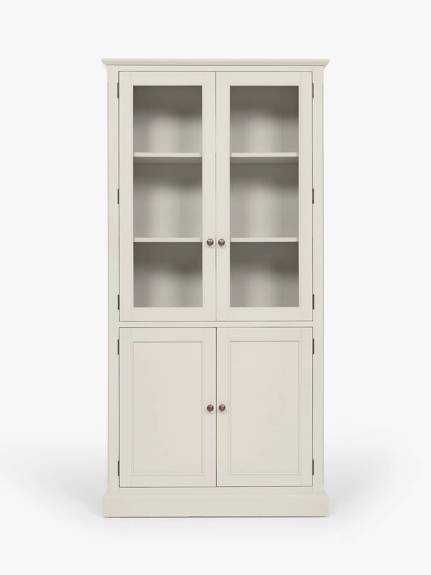 John Lewis Foxmoor Display Cabinet, FSC-Certified, Oak & Cream | Home ...